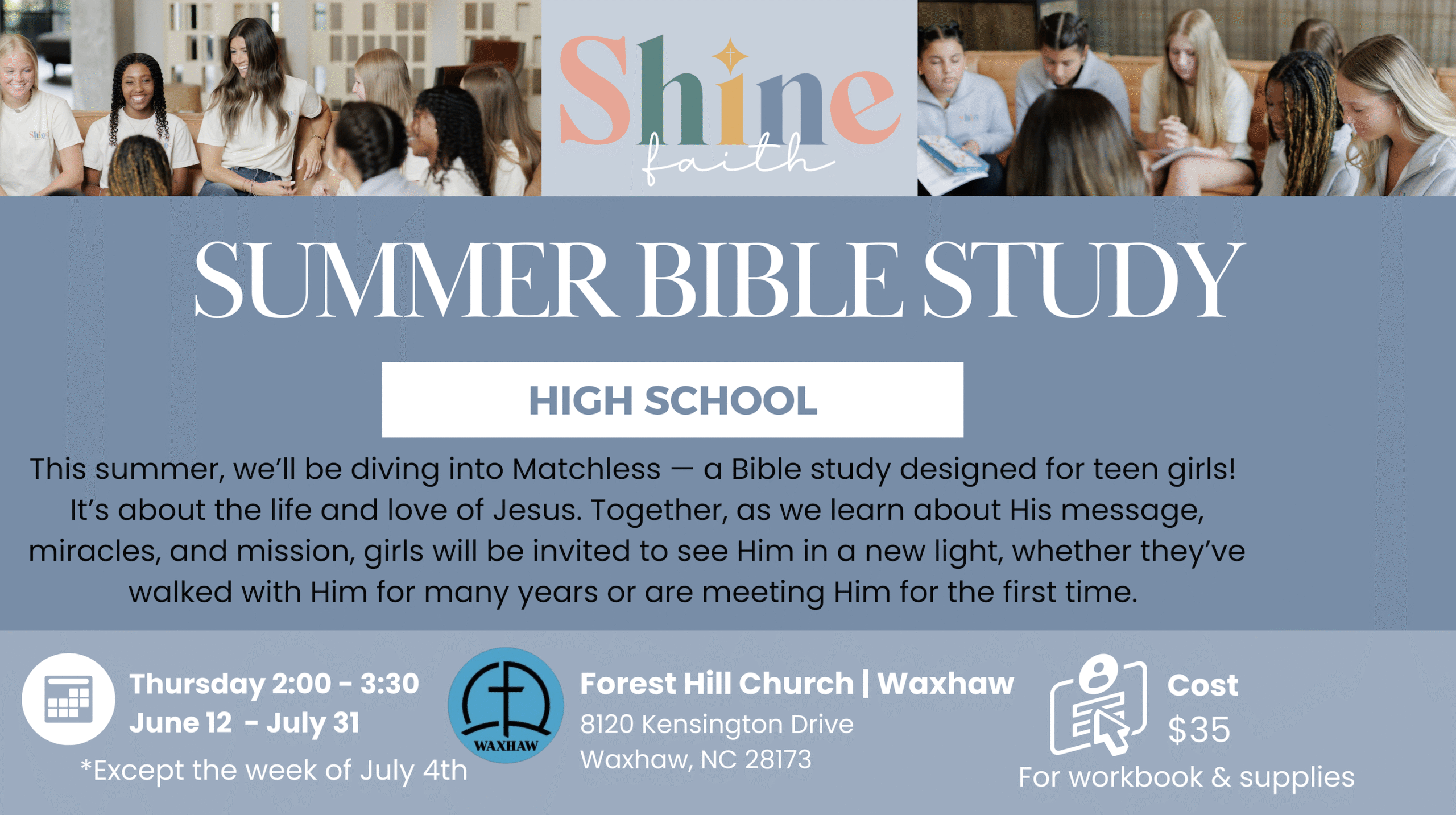 High School Bible Study: Matchless - Shine Teens